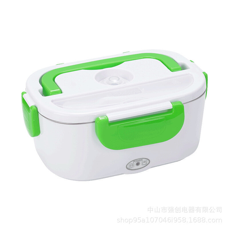 Кросс-бордерный электрический обеденный контейнер с подогревом, изолированный обеденный контейнер с электрическим подогревом для дома и автомобиля, портативный, с возможностью подключения и перезарядки, подарок