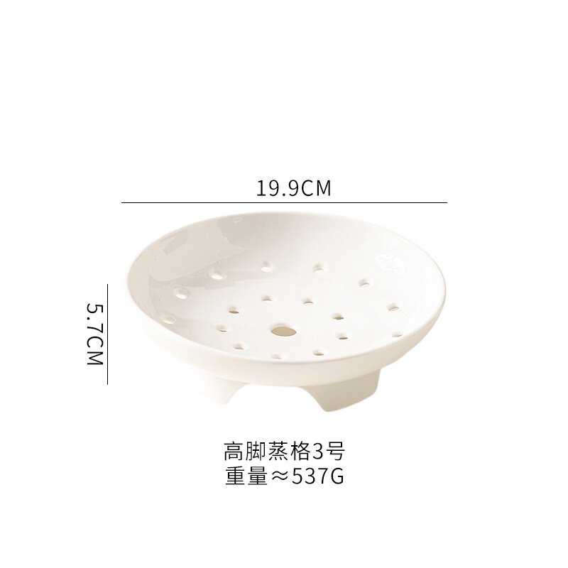 Многофункциональная керамическая подставка для пароварки с высоким поддоном, глубоким поддоном для паровой обработки, рисоваркой, глиняным горшком, корзиной для паровой обработки овощей и мяса