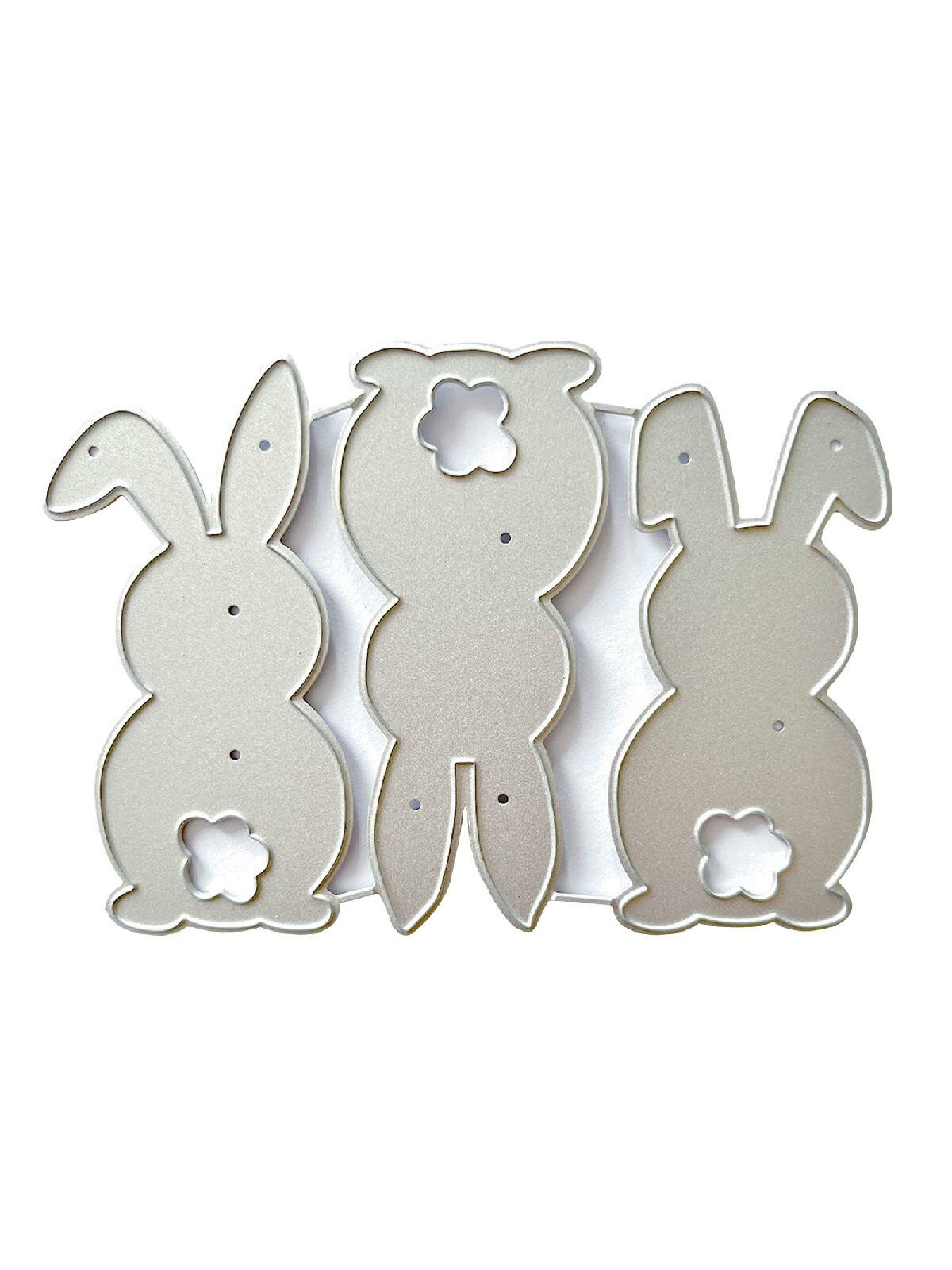 Трафареты для тиснения в форме зайчиков Трафареты для скрапбукинга для журнала изготовления открыток