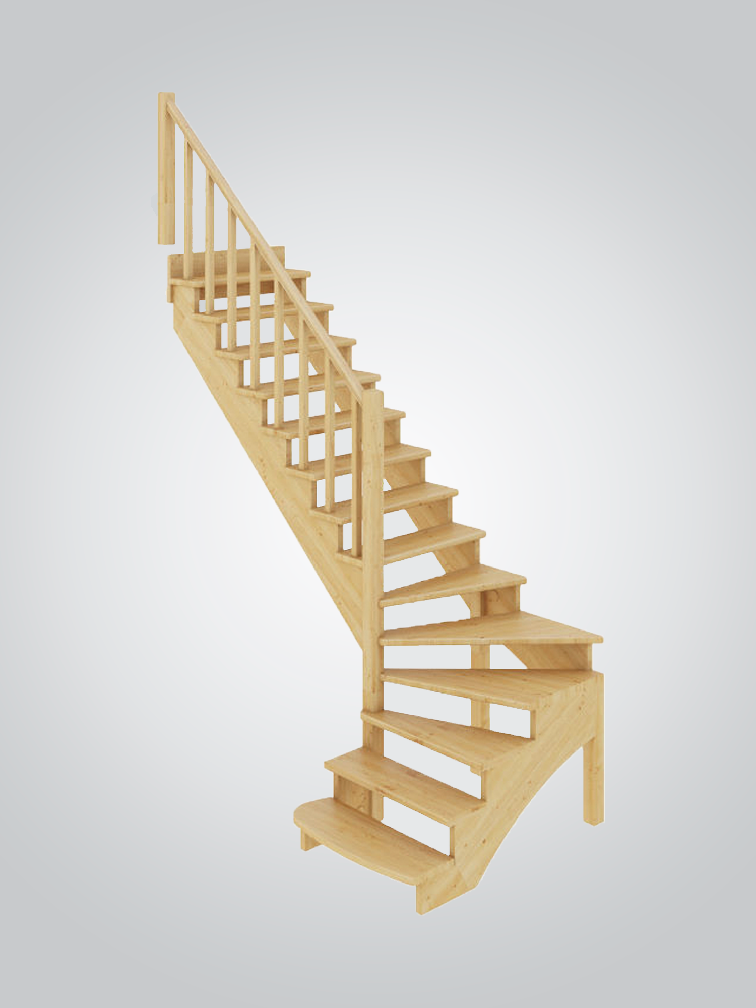 Лестница на второй этаж К-001м/3 Левая