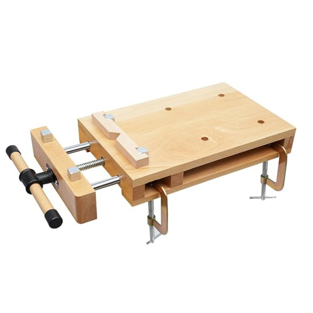Сверхмощный Портативный Верстак из дерева Премиум-класса С 4 Металлическими Зажимами Для устойчивости Деревообработки И удобной переноски