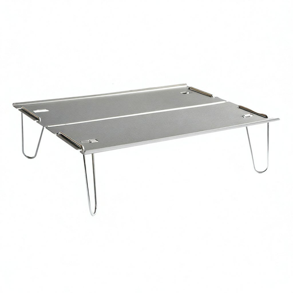 Outdoor Folding Table Camping Table Picnic Barbecue Table Portable Outdoor Folding Table, цвет: серый, черный (выбор), материал: алюминиевый сплав+нержавеющая сталь, толщина столешницы: 2мм, размер изделия: 296*210*78мм, вес изделия: 358г, размер