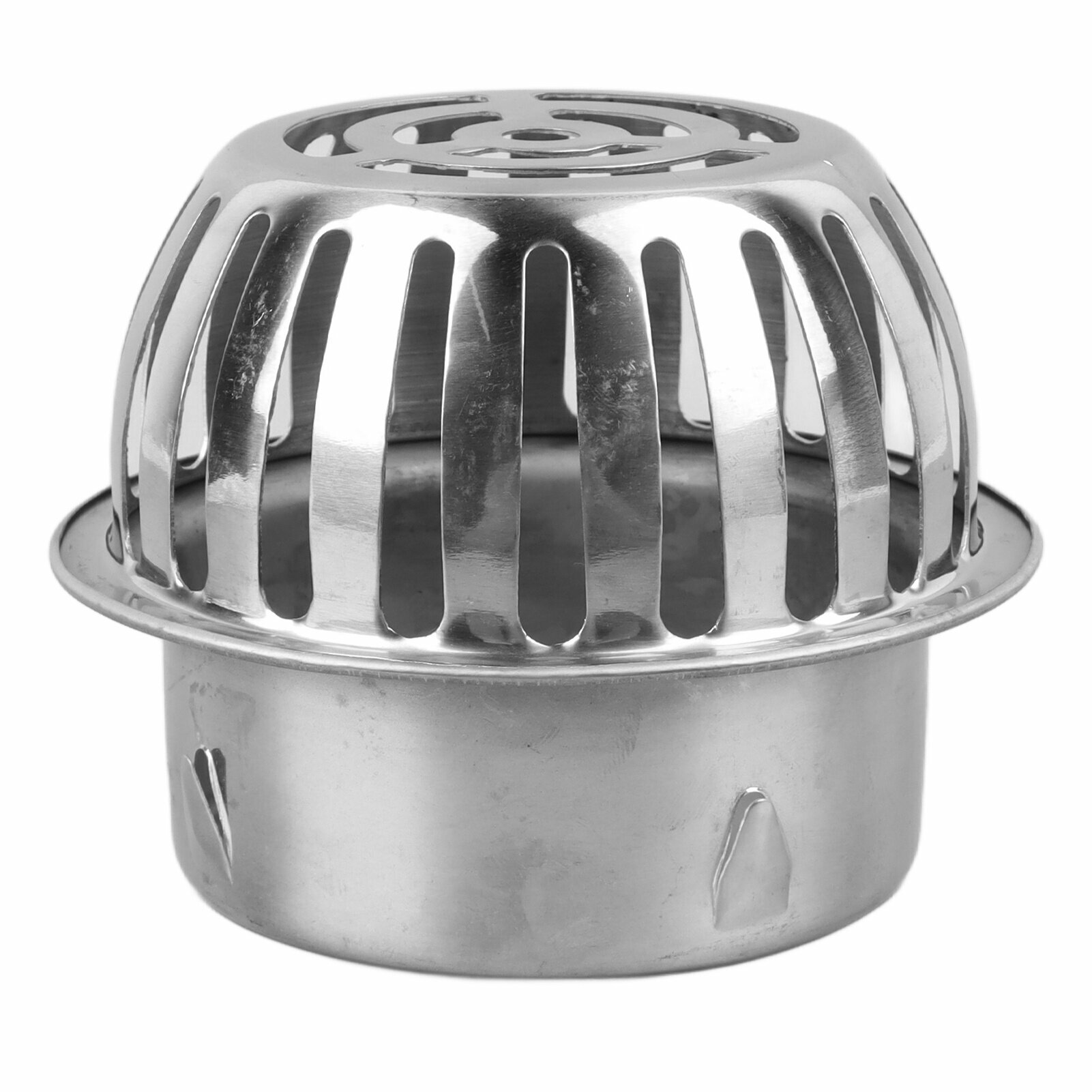 Stainless Steel Roof Floor Drain Balcony Round Anti Blocking Smooth Drainage for 110mm Pipe