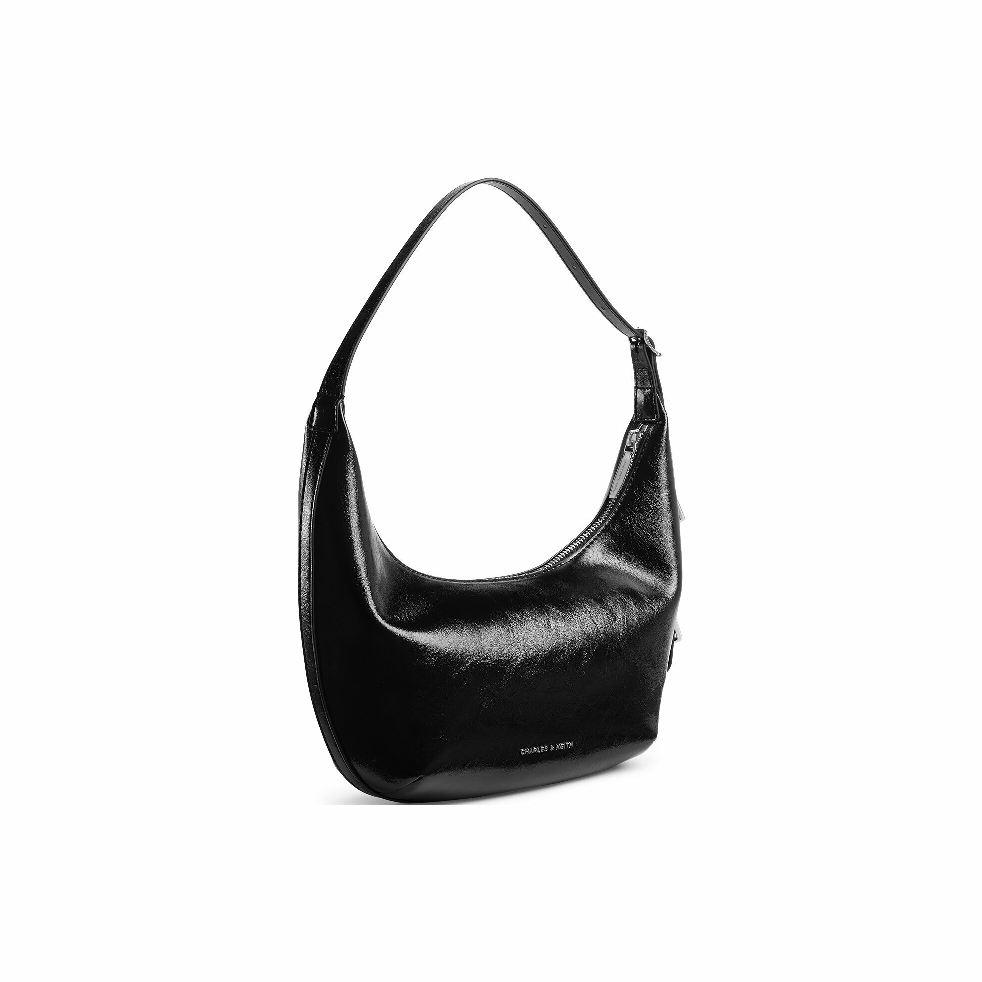 Сумка CHARLES & KEITH, фактура матовая, черный — фото 1
