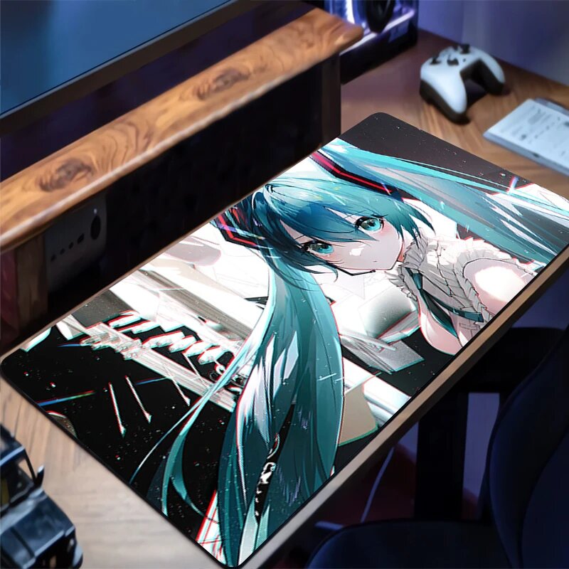 Настольный коврик, ковер, аксессуары для стола, ноутбук H-hatsune Miku Gamer, коврик для мыши, коврик для мыши, офисные столы, коврики для мыши, коврик для клавиатуры