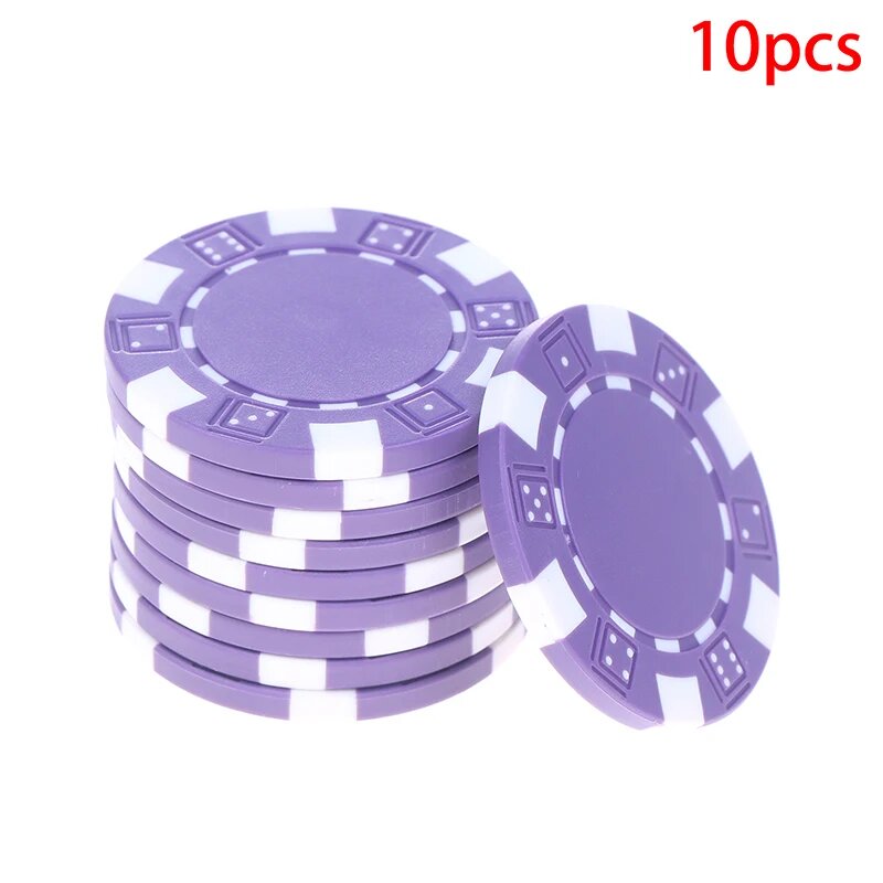 GUOMUZI фишки для покера 10 шт. Purple