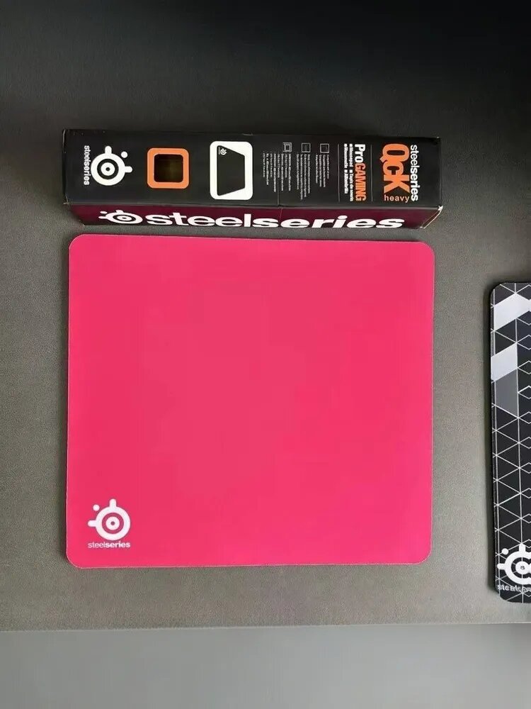 Коврик для мышки SteelSeries Qck Heavy L светло-розовый, игровой, 45x40см, 4мм