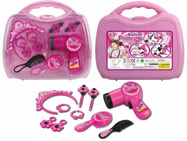 Набор стилиста Fashion princess 10 предметов в кейсе MDX667-1 с 3 лет