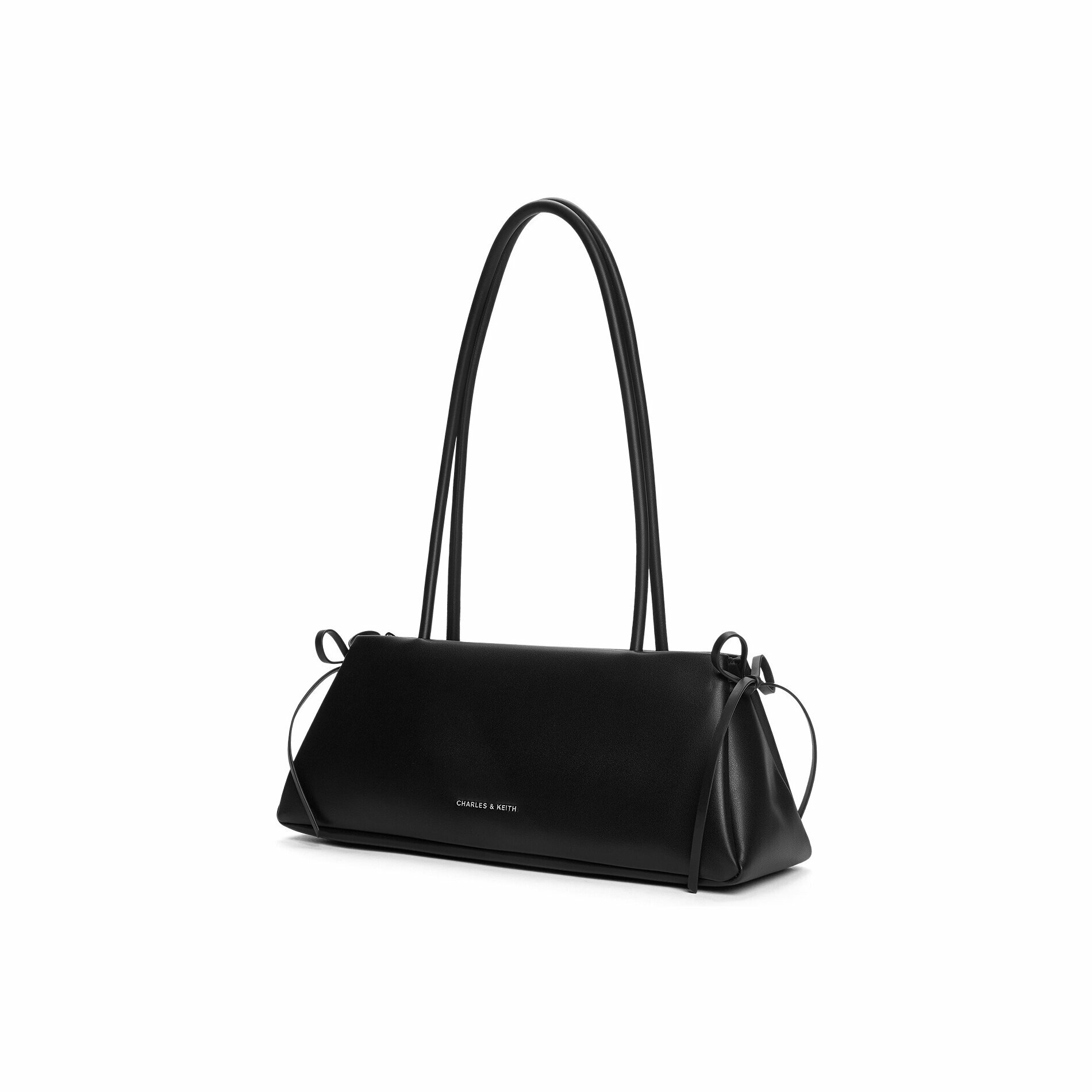 Сумка CHARLES & KEITH, фактура гладкая, черный — фото 1