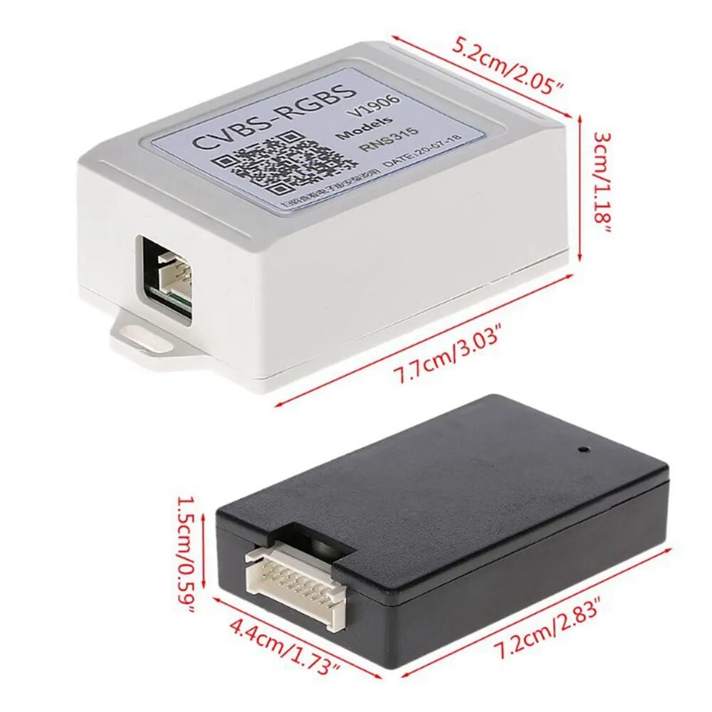 Кабель для компьютерной периферии, черный матовый, CVBS-RGB адаптер V1906 RNS315