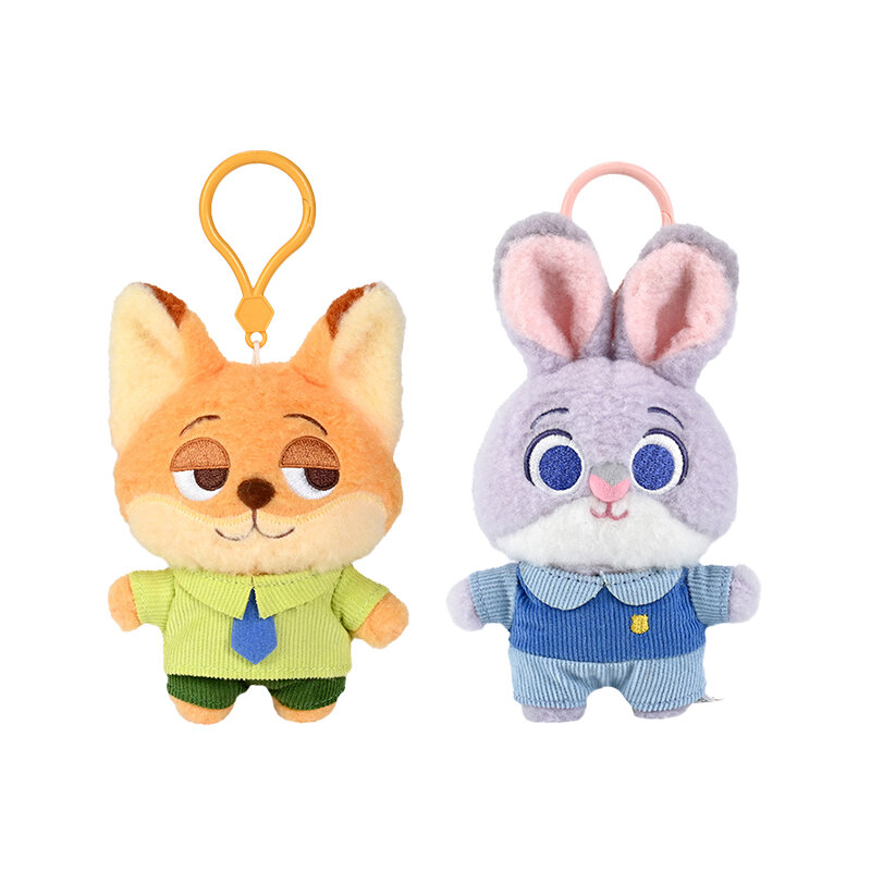 POTDEMIEL X Disney Зверополис Джуди Кролик Ник Лиса Жвачка Цвет Кукла Плюшевая Подвеска Длина Тела 6,5 см 20 см null