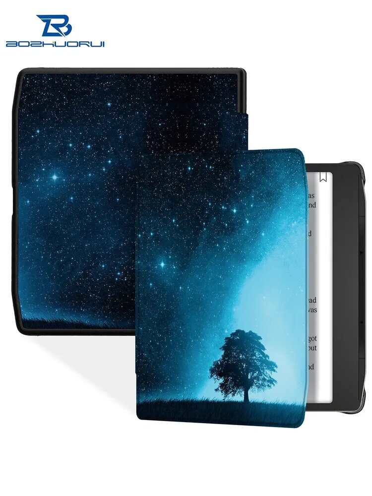 BOZHUORUI Чехол для Pocketbook 700 Era/Era Color/Era Lite - Тонкий легкий чехол из искусственной кожи с автоматическим сном/пробуждением