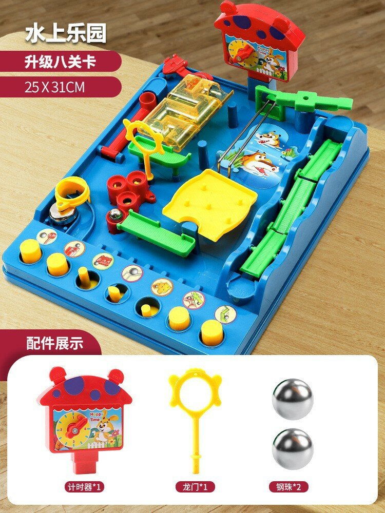 Обучающая игрушка "Приключение в джунглях" для детей от 8 до 12 лет, игра с мраморным лабиринтом для мальчиков от 3 до 6 лет