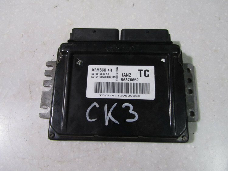 Блок управления двигателем 96376652 TC 1ANZ A3 Шевроле Авео Т200 B12S1 1,2л 8V Дэу Матиз на 1л