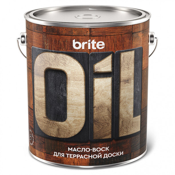 Масло-воск для террасной доски Brite 2,5 л