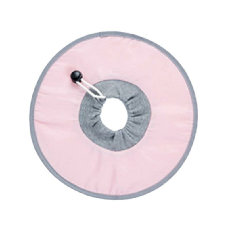 Мягкий регулируемый воротник-конус для кошек, Розовый