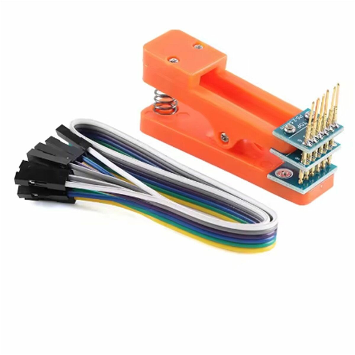 Тестовый стенд, зажим для печатной платы, 2,54 мм, зажим для прожига, кабель 6P