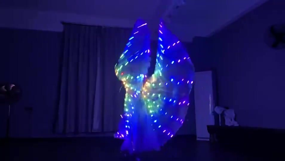YEAHUI EL светодиодный плащ с крыльями бабочки With telescopic rod, Adult style, Type 2