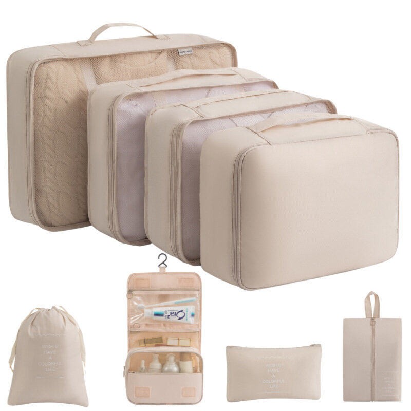 2026 Новейший набор для путешествий из десяти предметов, сумки для упаковки одежды для деловых поездок, большая вместимость, водонепроницаемые сумки для одежды, портативные