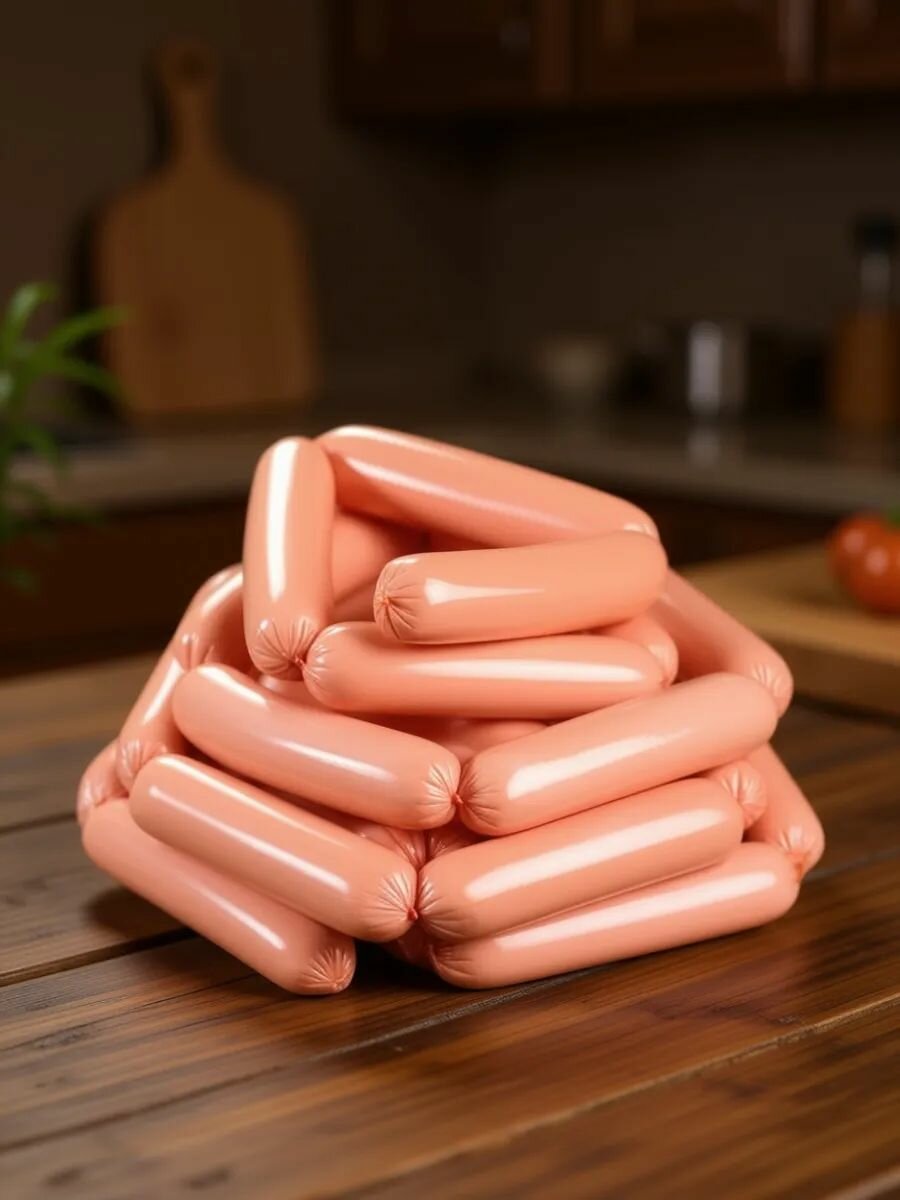 Сосиски "С натуральным молоком и яйцом" 500 гр