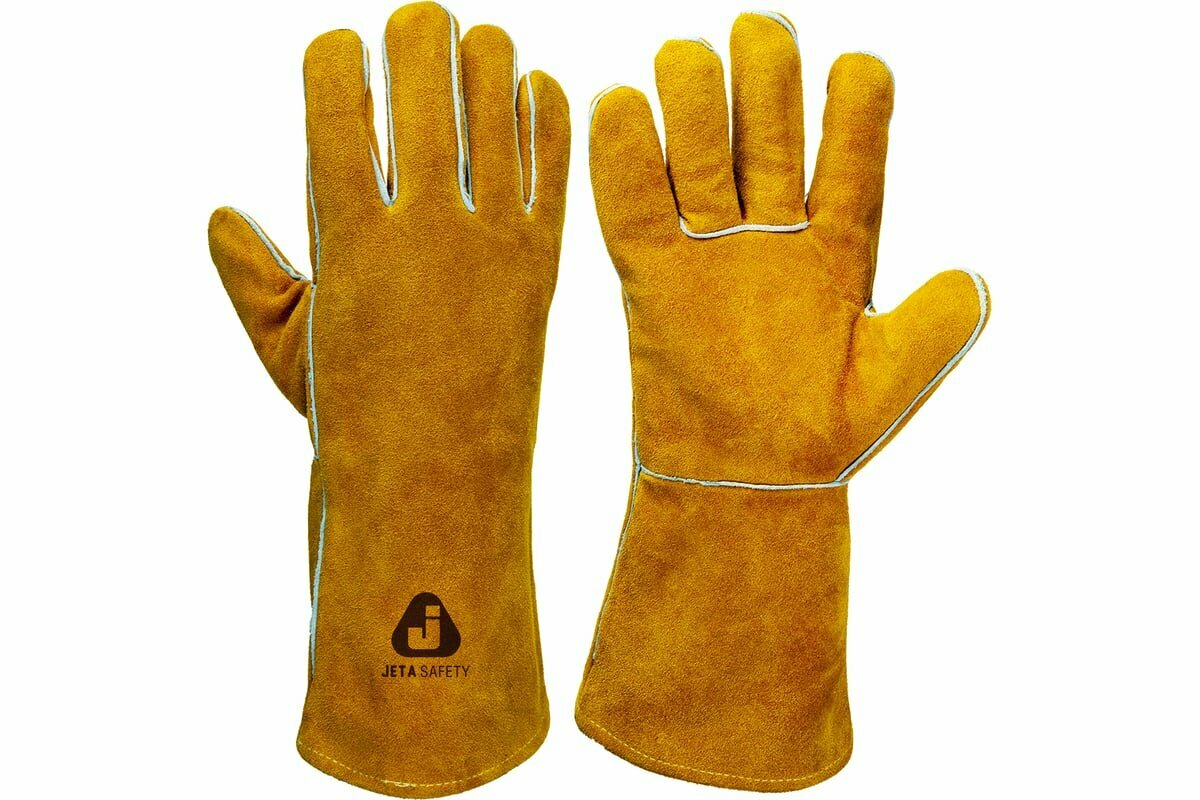 Jeta Safety Краги сварщика (сварочные краги), с подкладкой, двойной кевларовый шов, JWK301-10/XL упаковка 6 пар JWK301-XL/упак