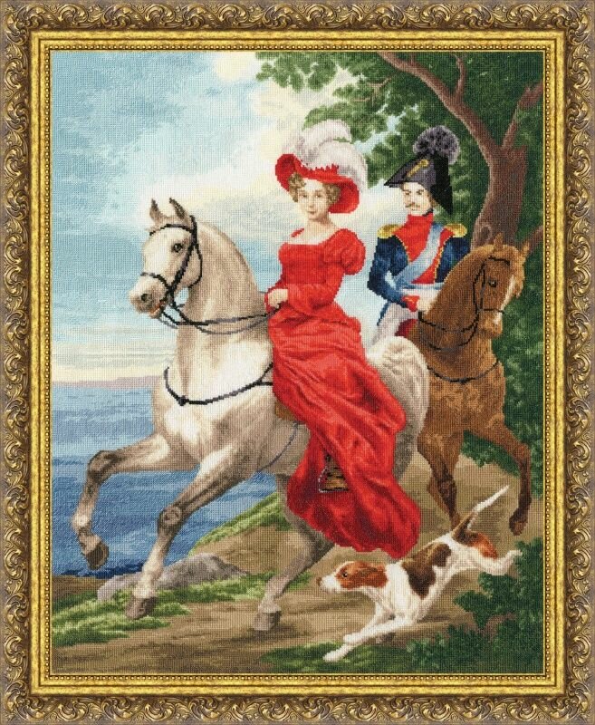 Набор для вышивания Золотое Руно ЧМ-053 Встреча с кавалером