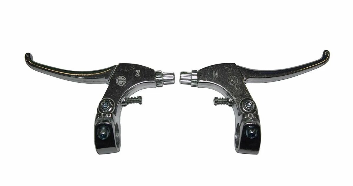 Рычаги тормозные велосипедные JK-В08, из алюминия, для тормозов V-brake, черные.