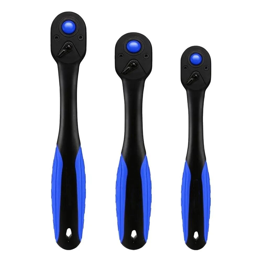 Набор Гаечных Ключей с Храповым Механизмом на 72 зуба 1/4 3/8 1/2 дюйма С Быстроразъемным Торцевым Ключом