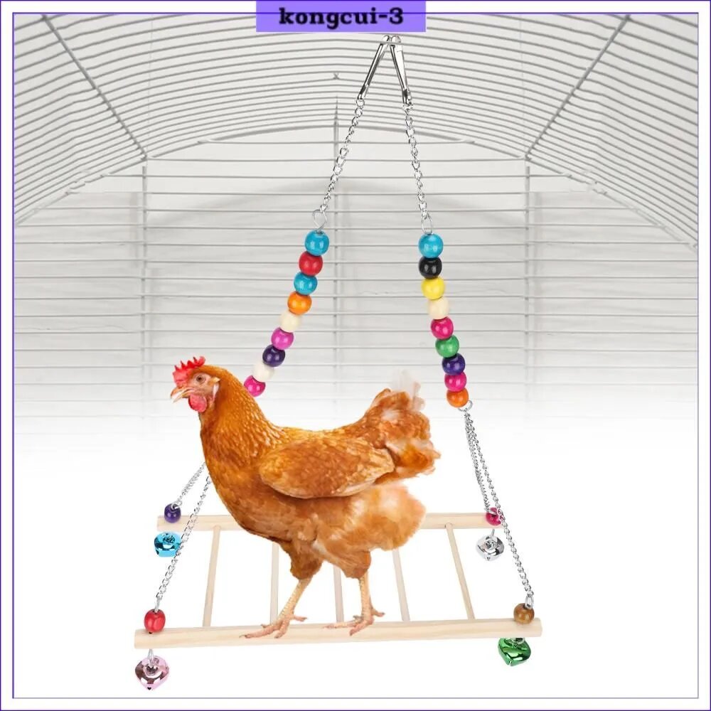 Качели для кур, с колоколом, для уменьшения стресса домашних животных
