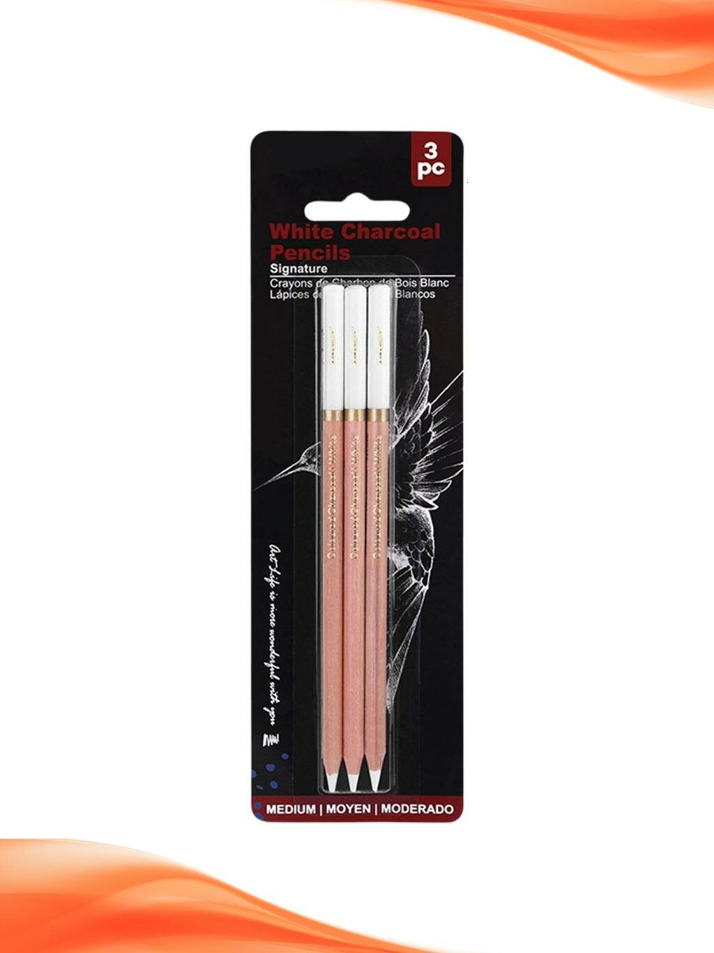 Белый карандаш-подсветка для рисования, Белые 3 палочки