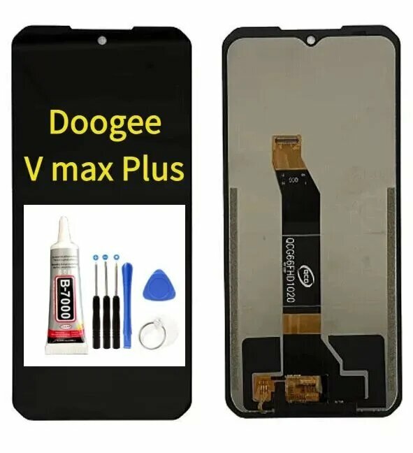 Doogee V Max Plus ЖК-дисплей с сенсорным экраном в сборе для сотового телефона, включая набор инструментов + клей B7000