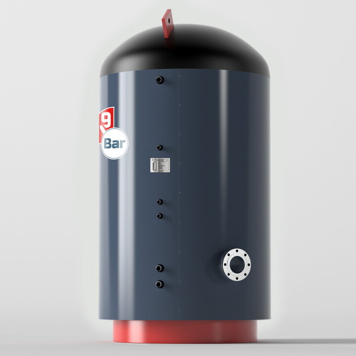 Водонагреватель 9BAR Оптима SV 1500 6 бар промышленный накопительный (бойлер) 1500 литров