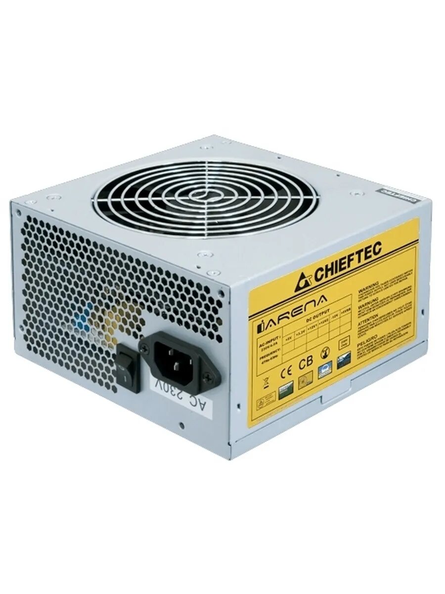 Блок питания Chieftec GPA-600S, 600Вт, ATX, 1 вентилятор, ATX12V 2.3, PFC активный