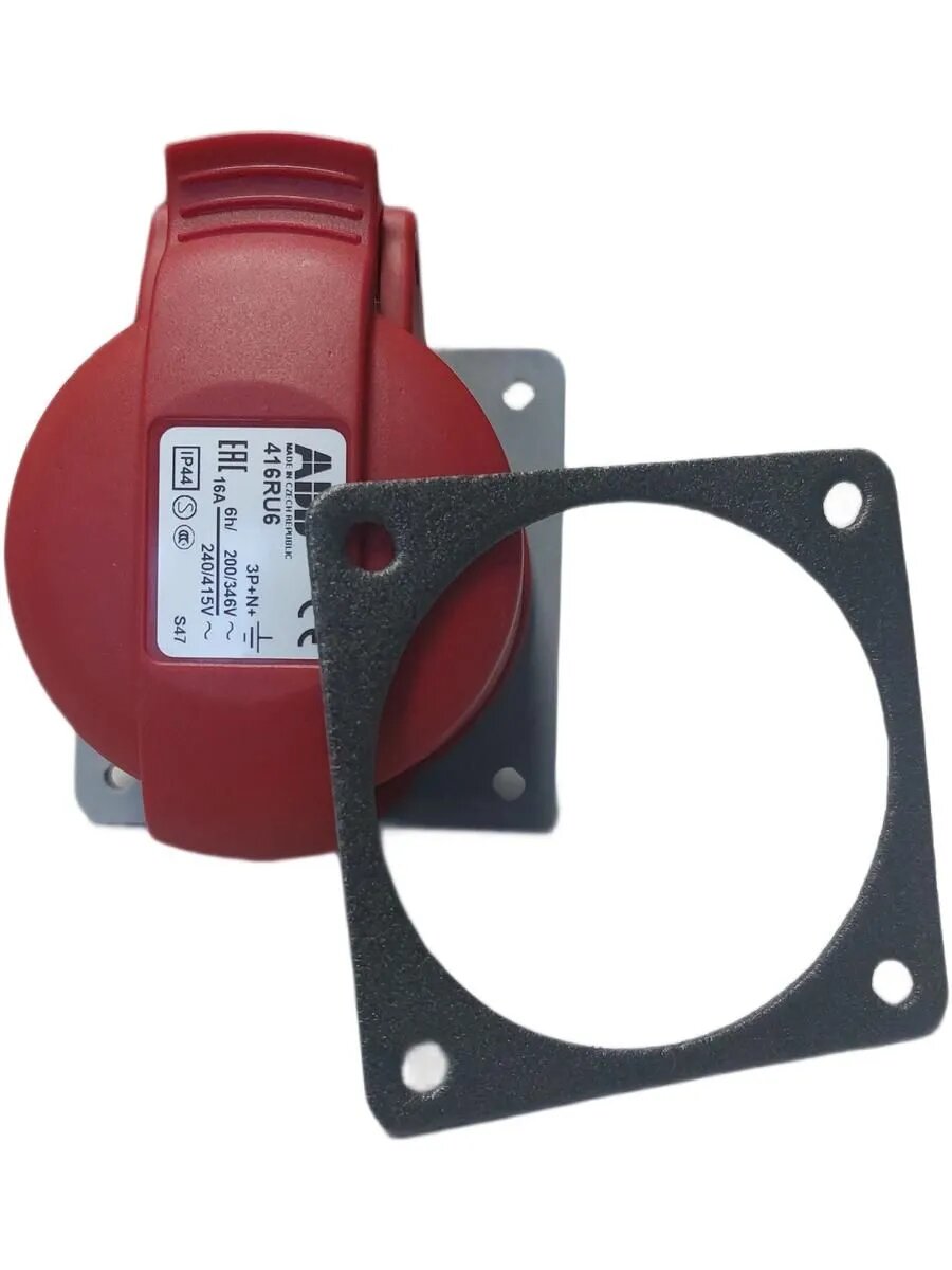 Розетка встраиваемая прямая силовая ABB 416 RU6 IP44 16A 3P+N+E 2CMA193187R1000
