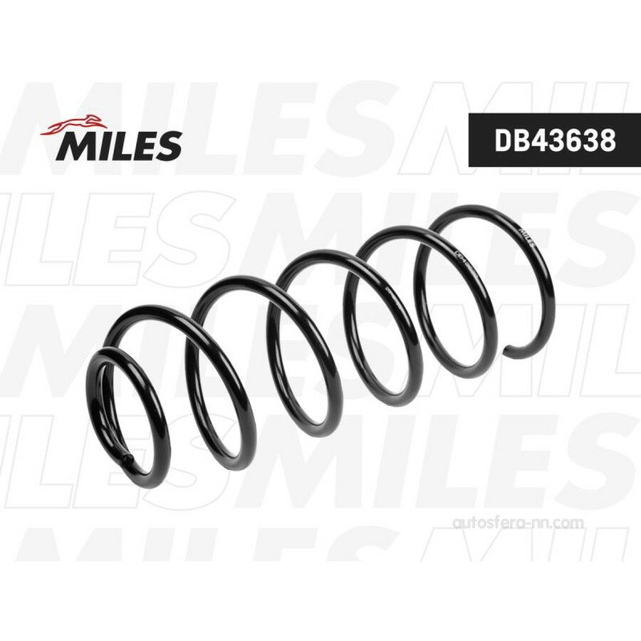MILES DB43638 Пружина подвески VW BORA 1.4/1.6 -05 пер.