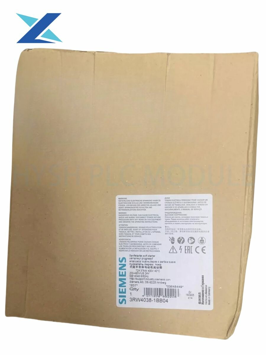 Новый Устройство плавного пуска 3RW4038-1BB04