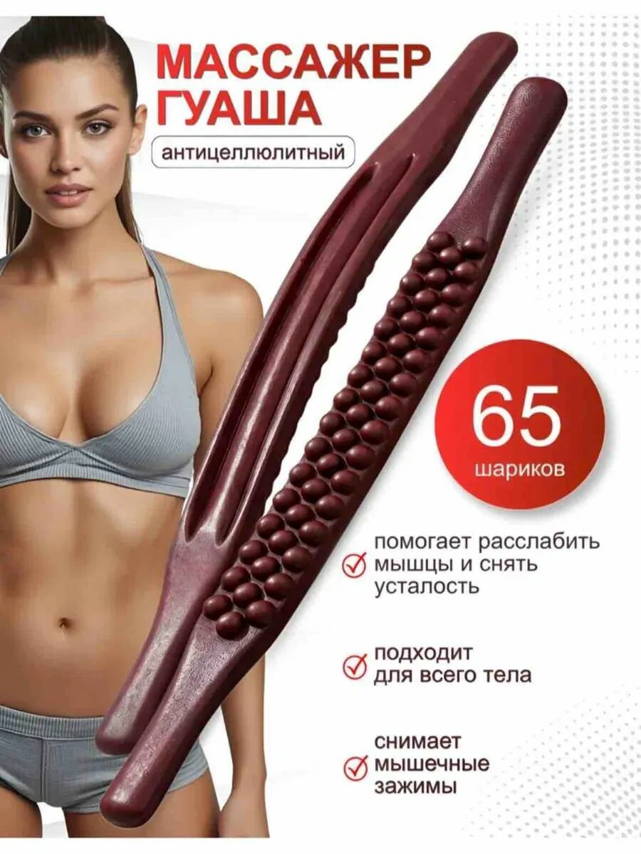 Массажер ручной для тела лица шеи антицеллюлитный роликовый