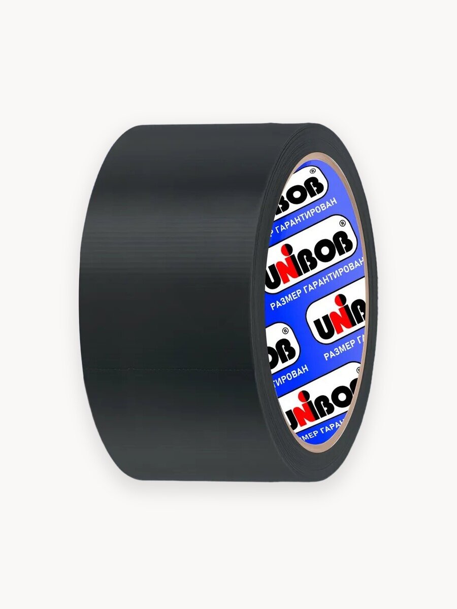 Клейкая армированная лента UNIBOB 48 мм 10 м Влагостойкая Чёрная