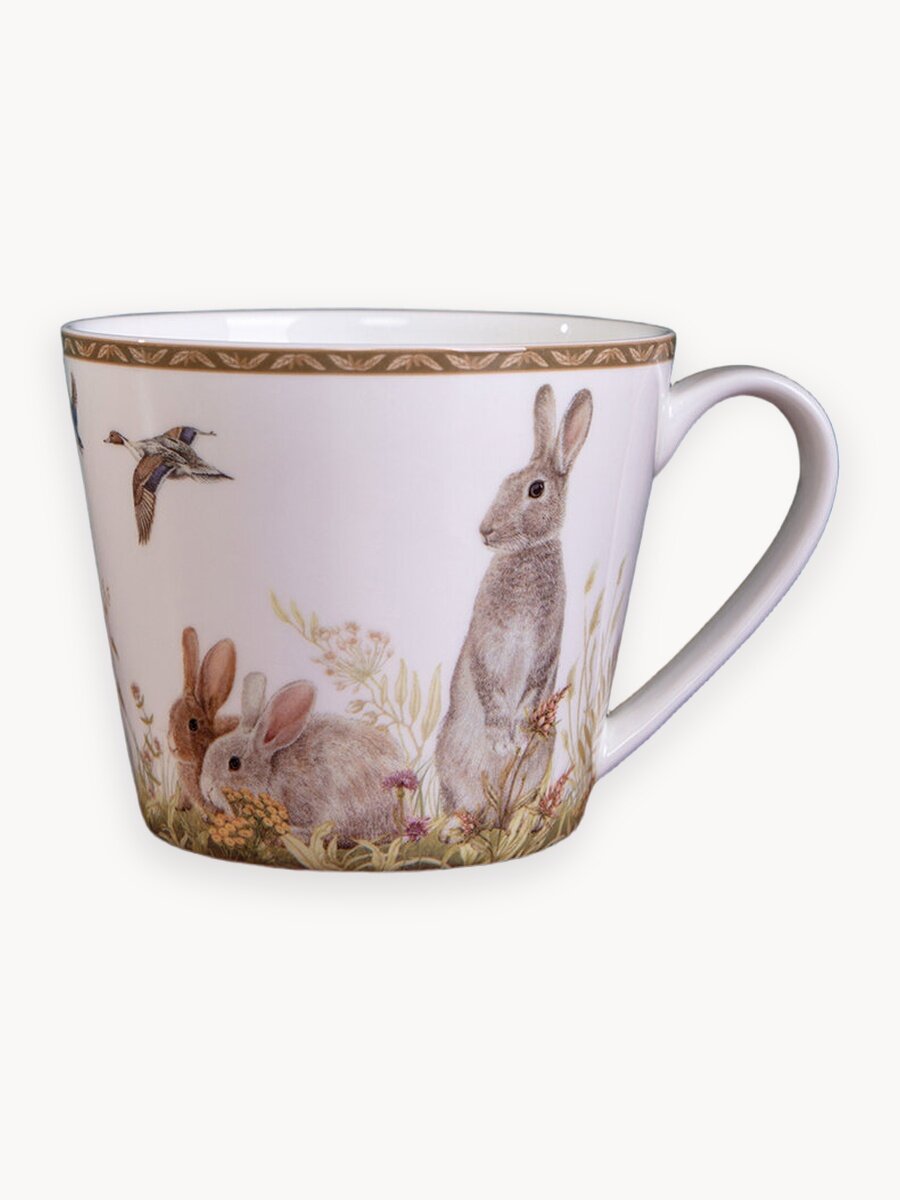 Кружка Lefard "Охота", объем: 450 мл, для чая и кофе, фарфоровая