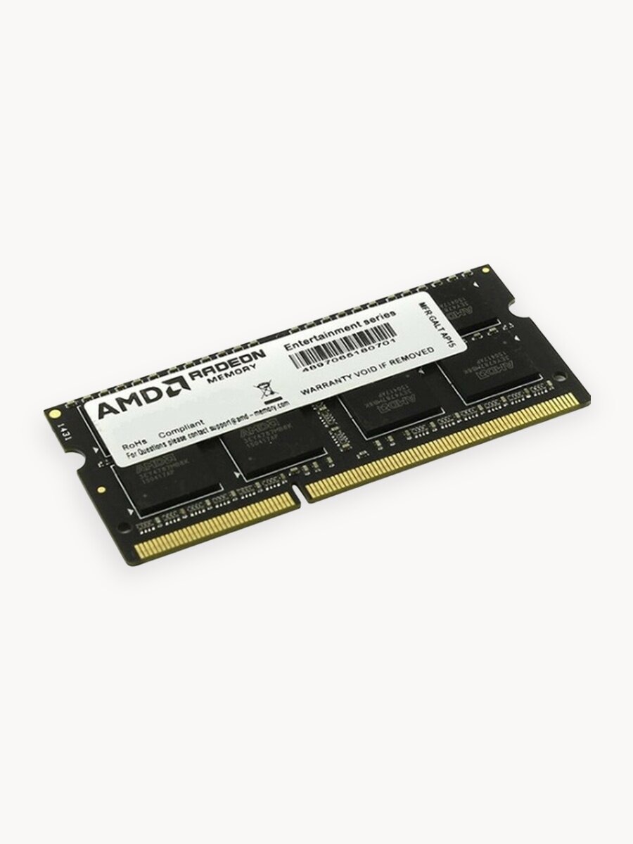 Оперативная память Amd SO-DIMM DDR3L 8Gb 1600MHz pc-12800 (R538G1601S2SL-U) Ret