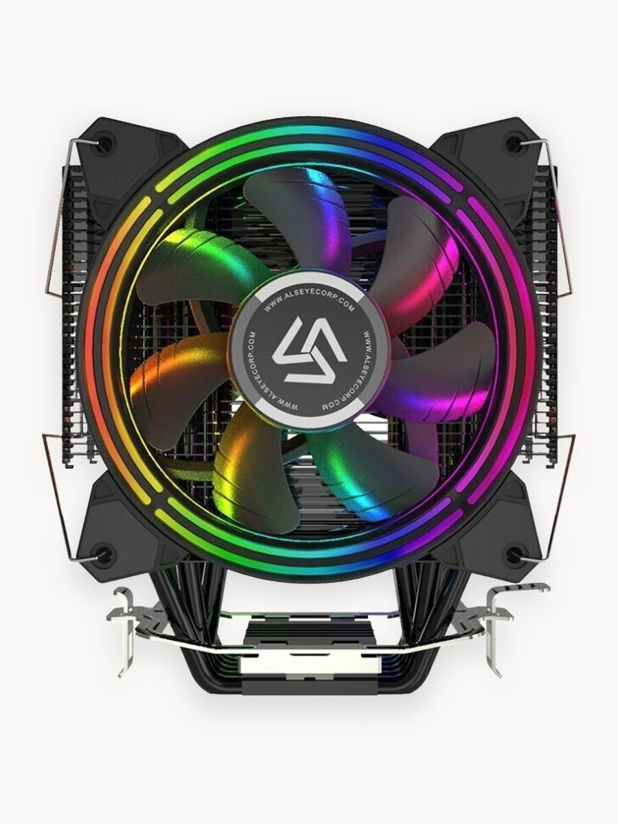 Процессорный кулер Alseye H120D TDP Universal черный, мощность 200 Вт