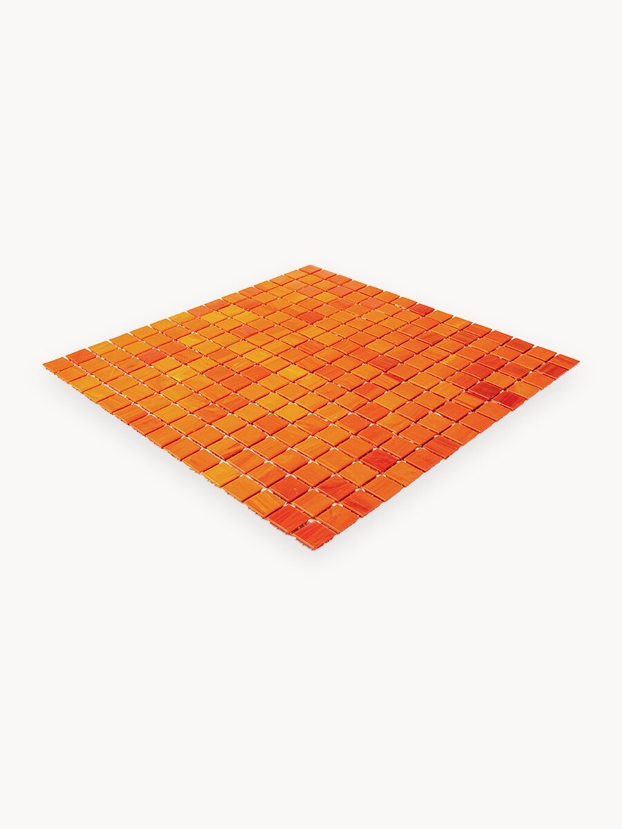 Плитка мозаика из стекла на бумаге Alma Mono Color Sandy, размер листа 327х327 мм, чип 20х20 мм, толщина 4 мм