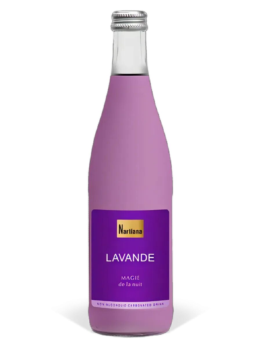 Лимонад "Nartiana" Лаванда, сильногазированный, стекло, 0,5л, 4шт