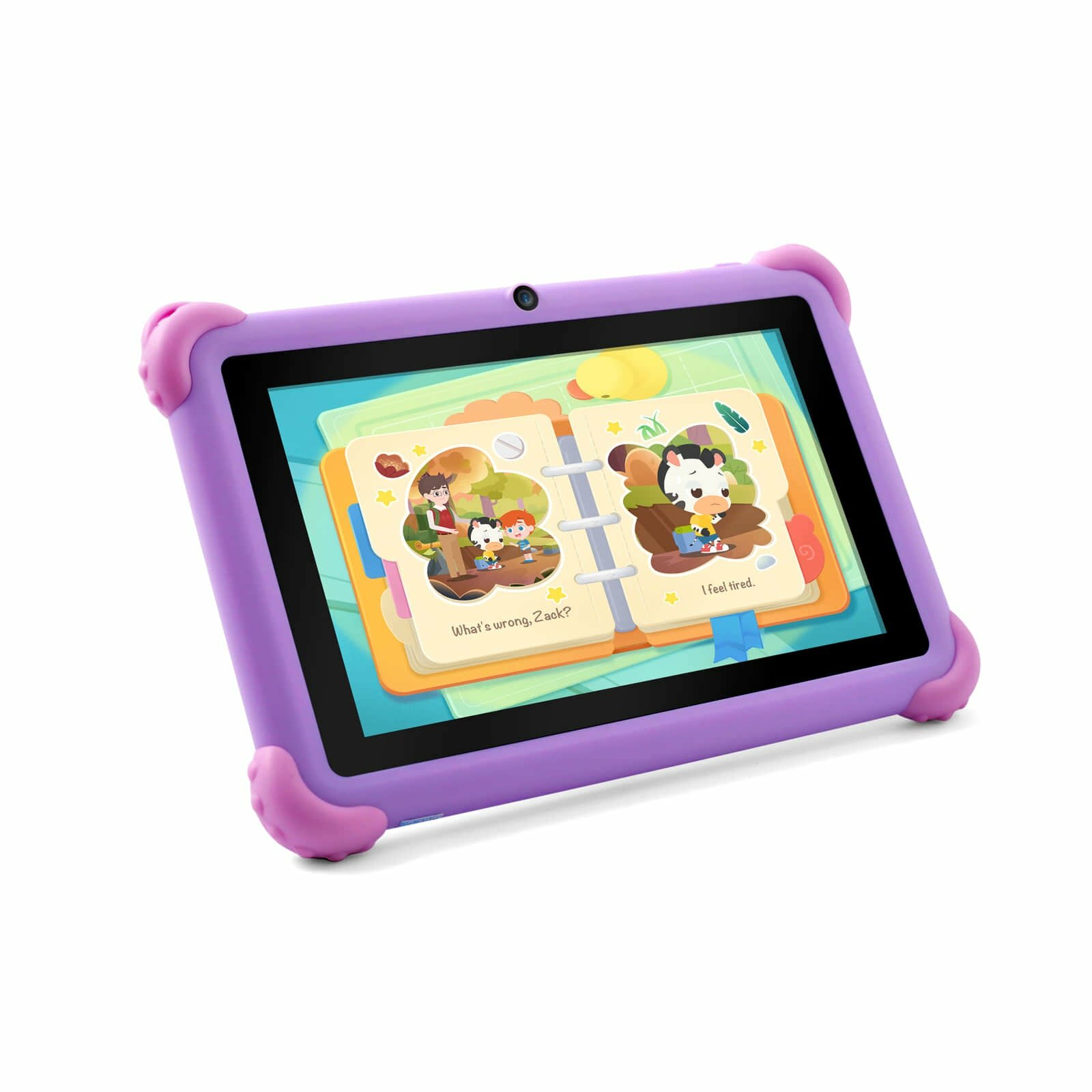 Детский планшетный компьютер JUYU P100 Pro с сенсорным экраном, 7-дюймовым дисплеем, 6 ГБ оперативной памяти и Wi-Fi