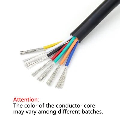 Многожильный провод UL2464 черный 2-10 м 20AWG, 7 Cores, 2 meters