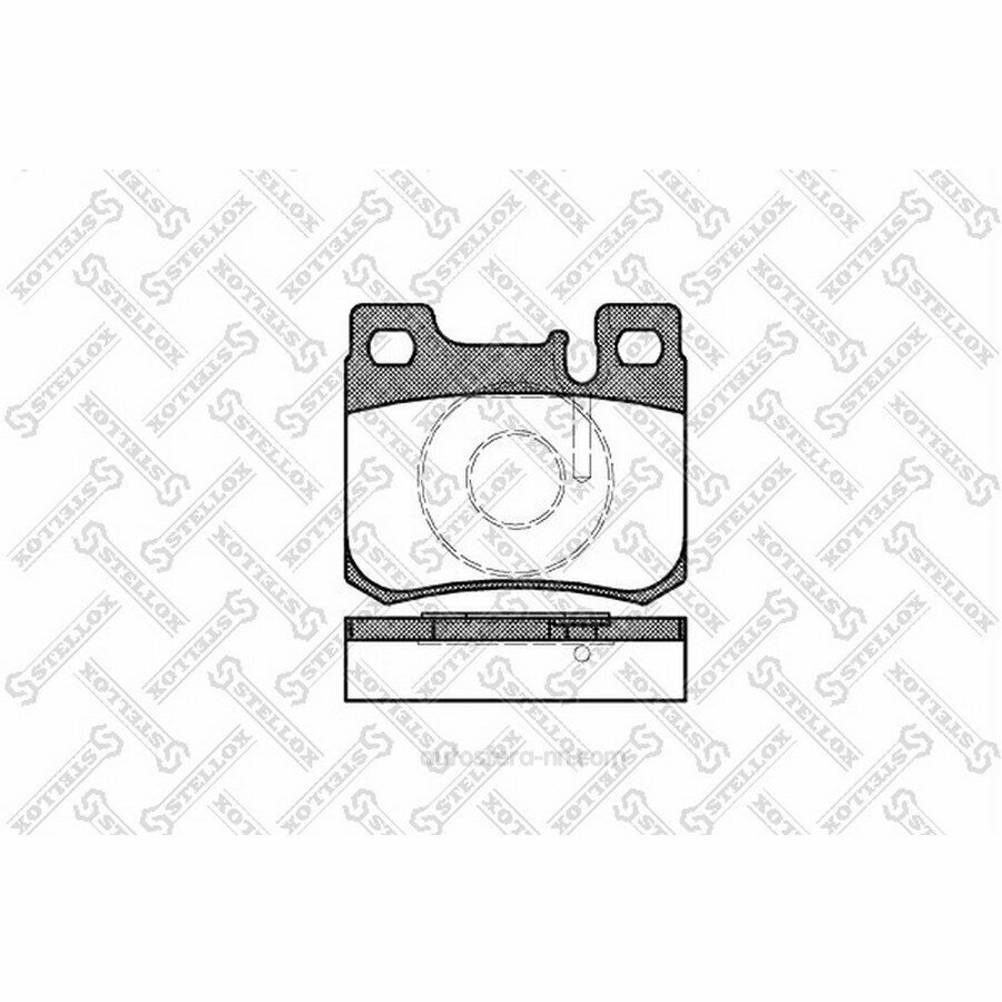 STELLOX 168020BSX колодки дисковые задние! с антискрип. пластинами\ MB W201/W202/W124 1.8-2.5TD 82-00