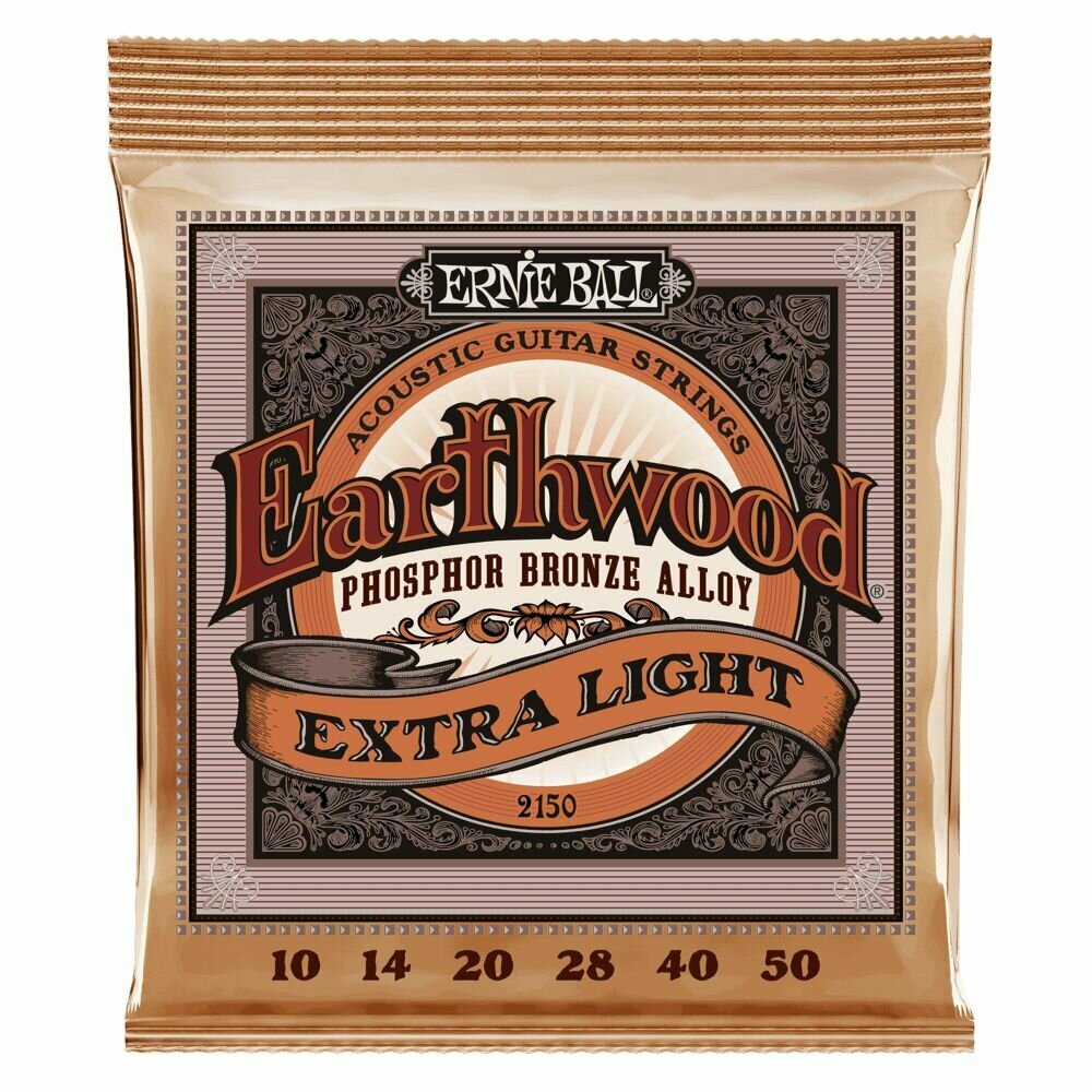 Струны для акустической Ernie Ball 2150 Earthwood 10-50 Phosphor Bronze