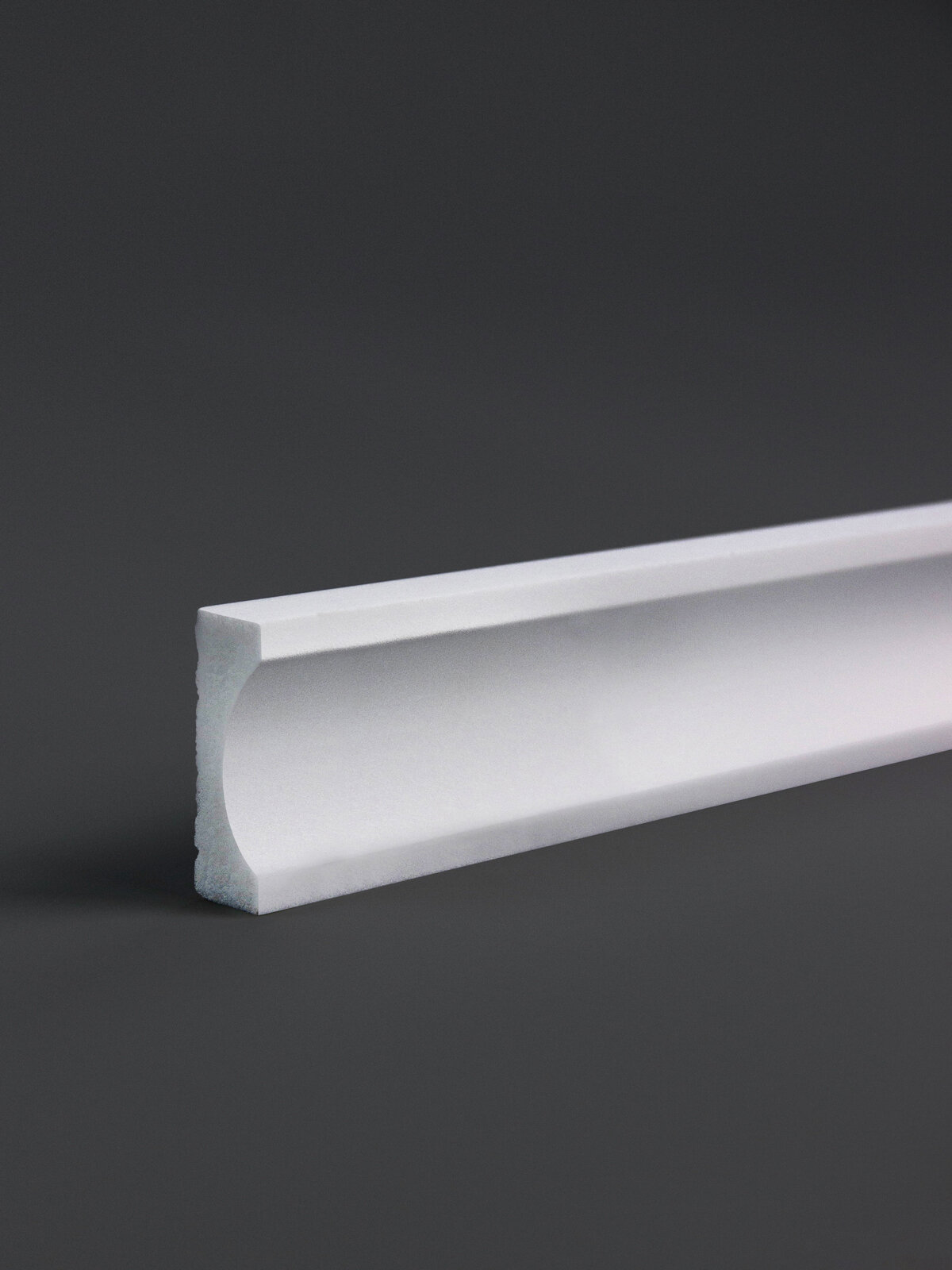 Молдинг для стен декоративный полиуретановый Де-Багет XPS POLYMER, 40х12х2000 мм, М 09 белый