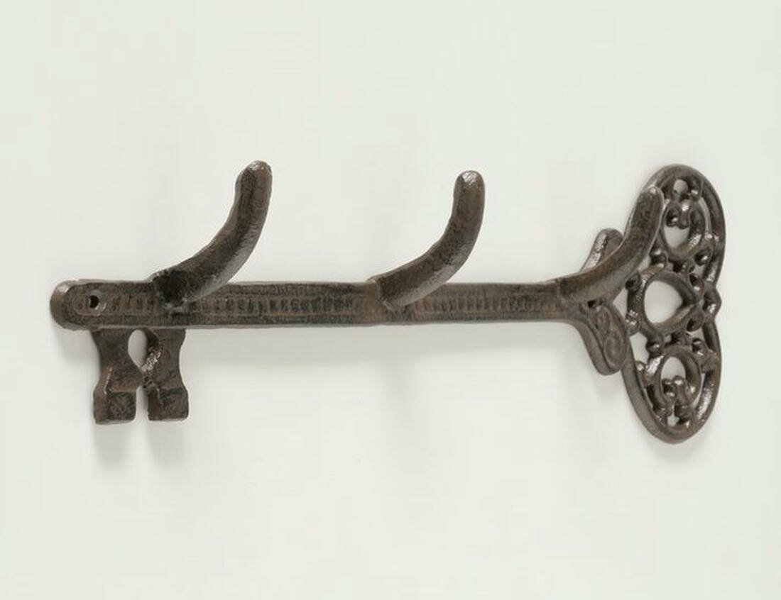 Настенная вешалка, чугун, 12 см, Boltze