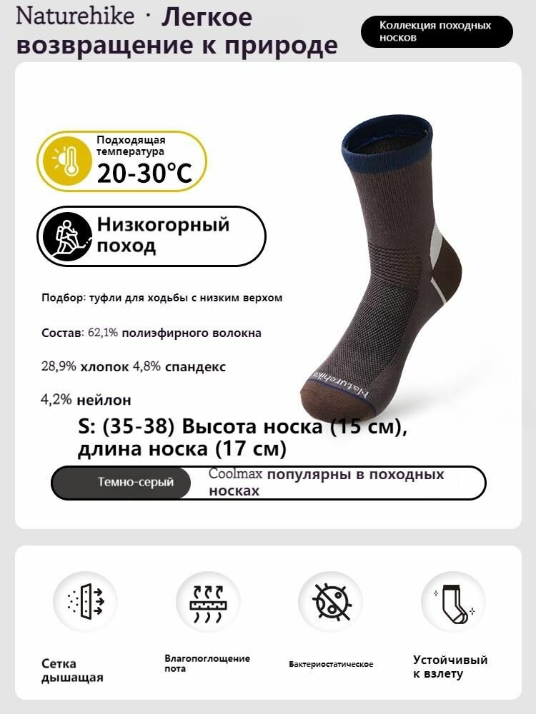 Naturehike Походные носки CYY2551FS011